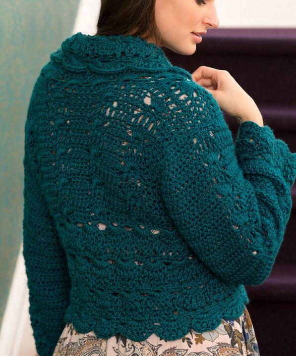 Victorian Romance Cardigan | AllFreeCrochet.com