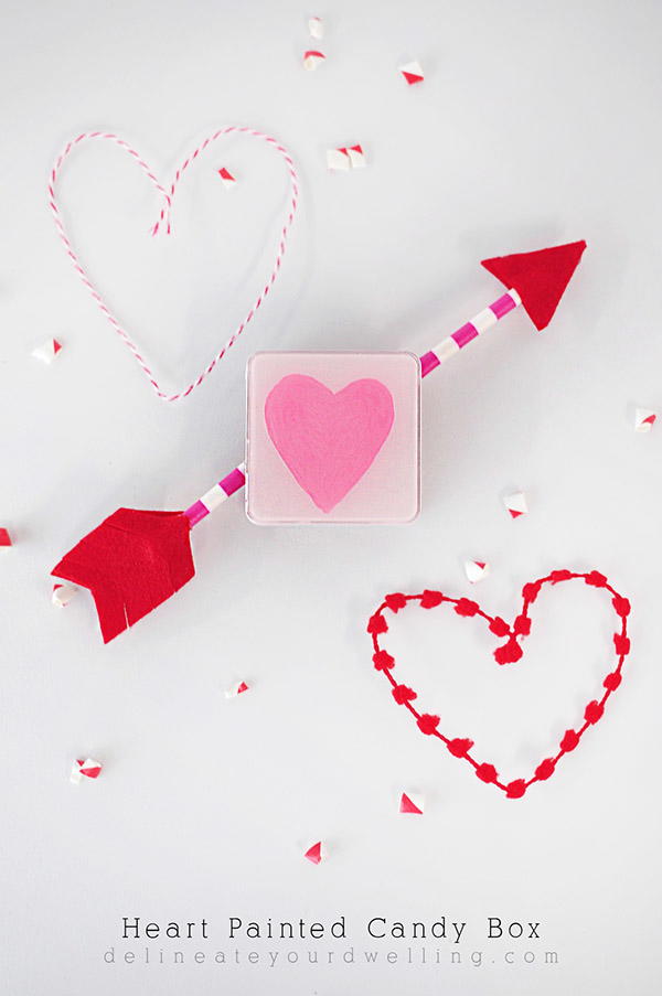 Heart Painted Candy Box | AllFreeHolidayCrafts.com