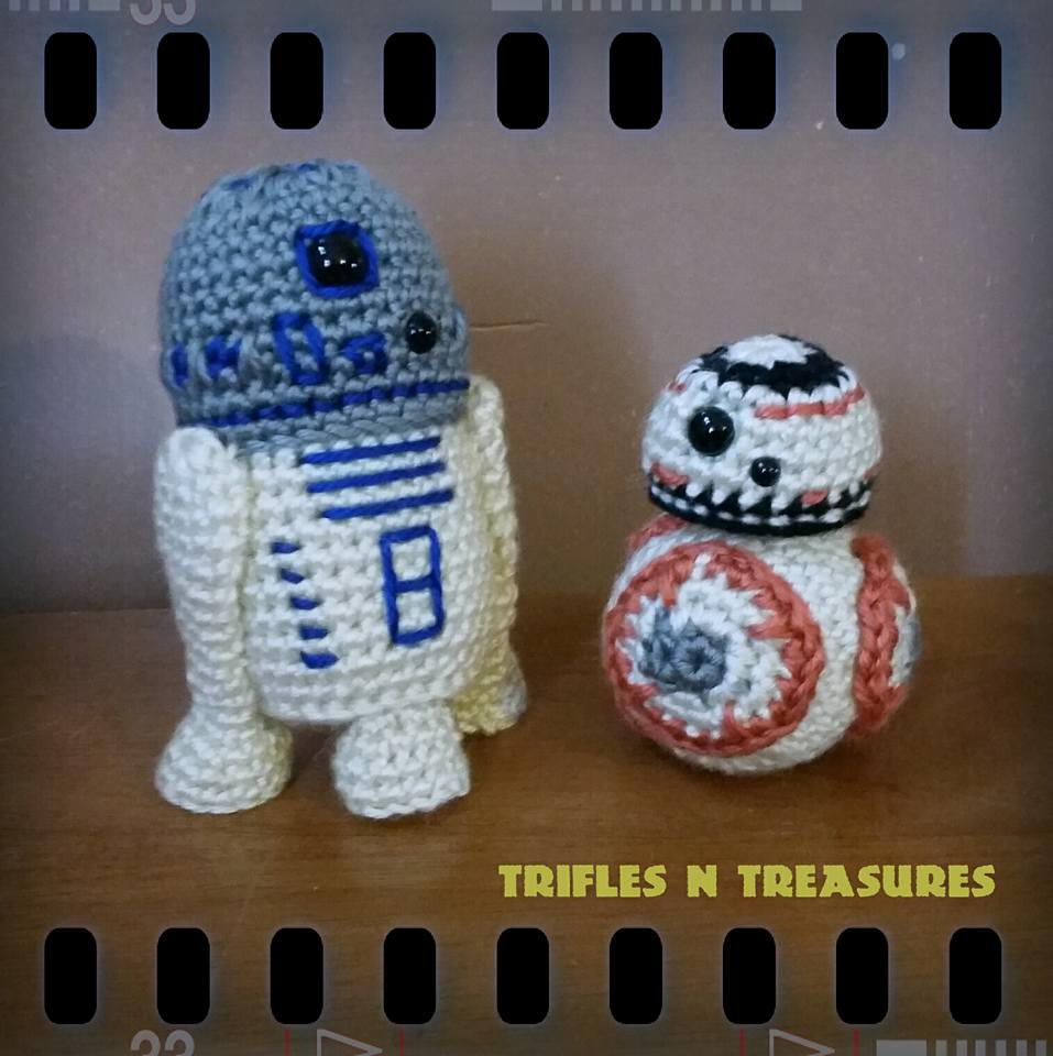 Droid Star Wars Amigurumi Patterns (R2-D2 & BB-8) | AllFreeCrochet.com