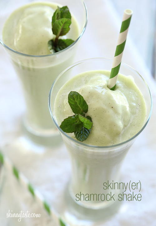 Skinny-er Shamrock Shake | FaveHealthyRecipes.com
