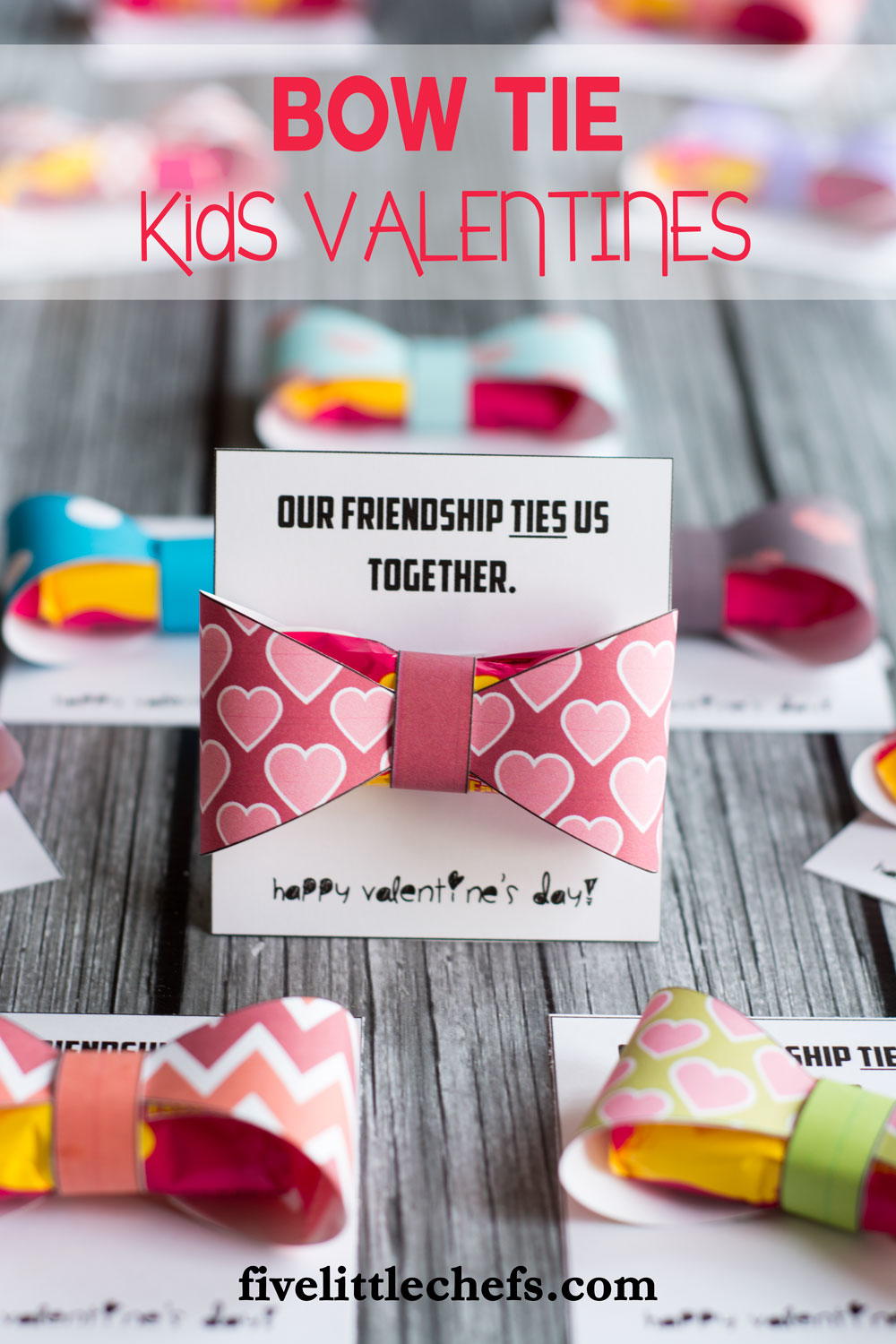Bow Tie Valentine for Kids | AllFreeKidsCrafts.com