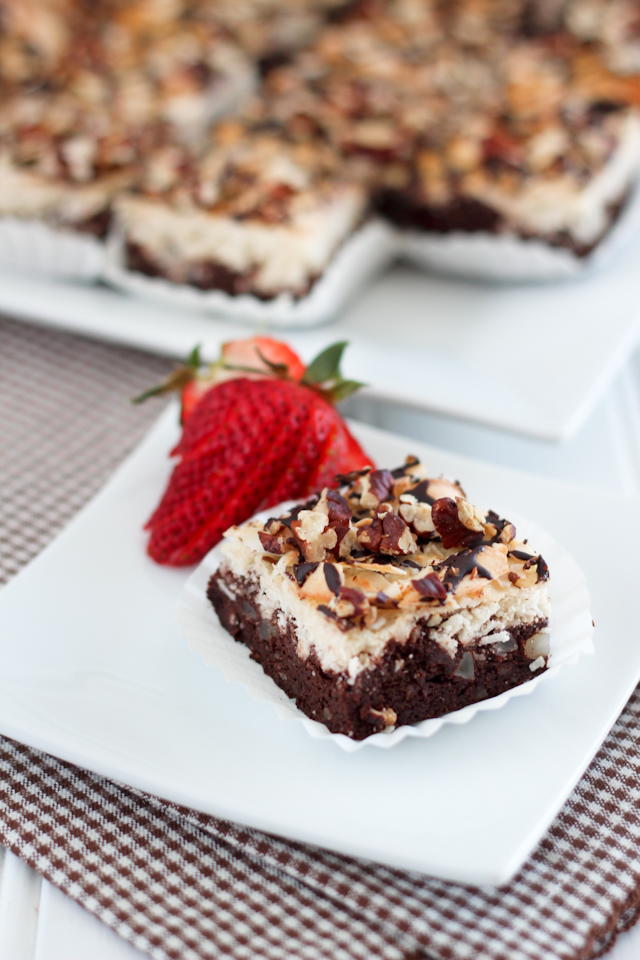 Coconut Magic Brownies | FaveGlutenFreeRecipes.com