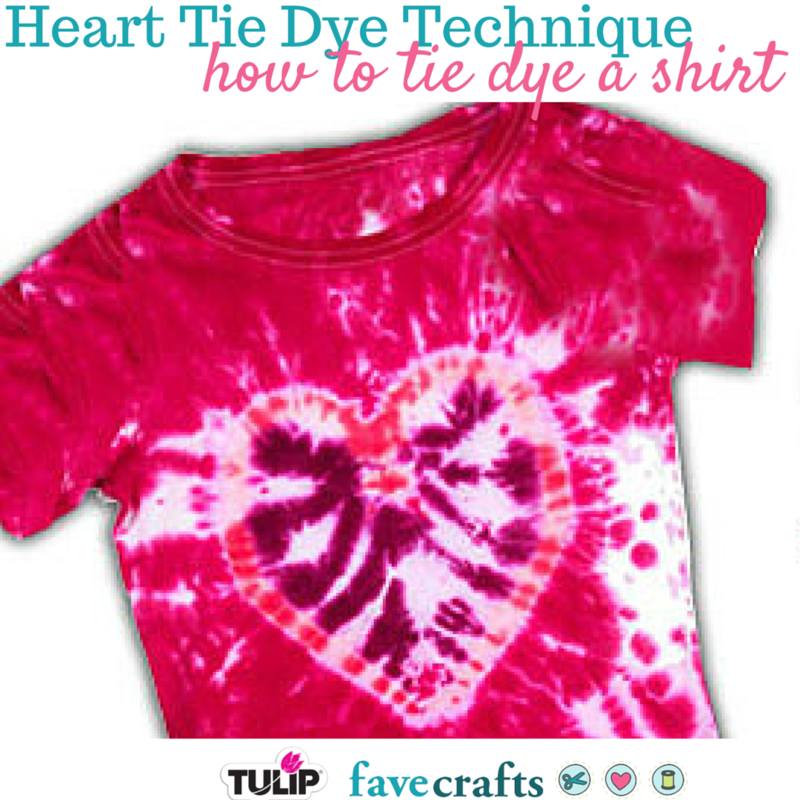 Heart Tie Dye Technique from Tulip | FaveCrafts.com
