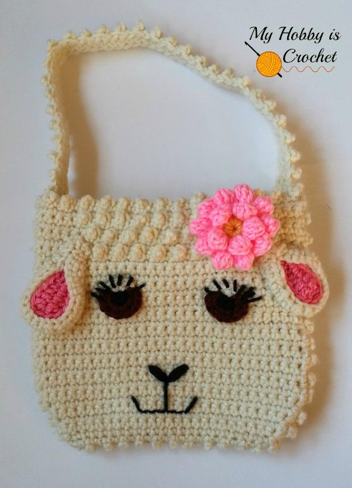Darling Sheep Crochet Purse | AllFreeCrochet.com