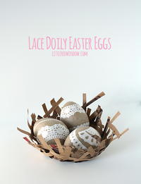 Rustic Lace Easter Egg Designs | FaveCrafts.com