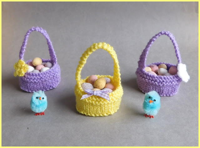 Sweet Little Easter Baskets AllFreeKnitting