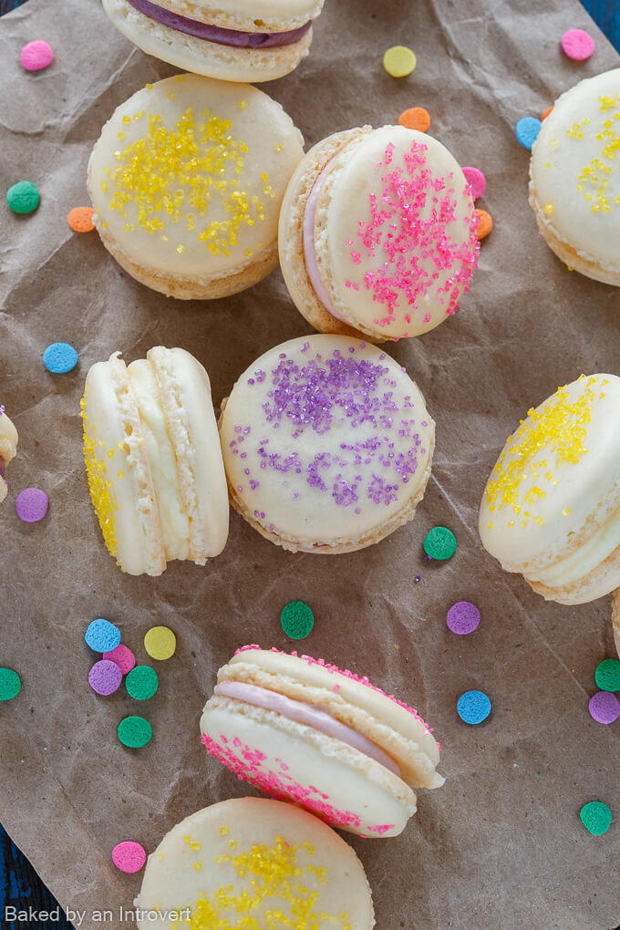 French Easter Cheesecake Macarons | TheBestDessertRecipes.com