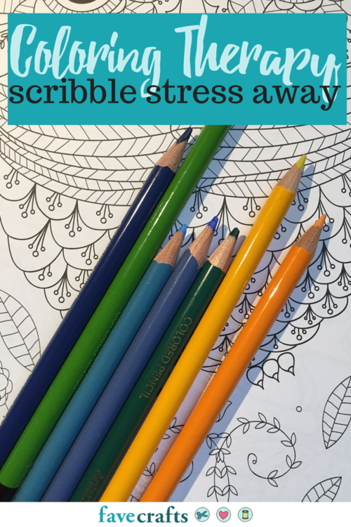 Coloring Therapy: Scribble Stress Away | FaveCrafts.com