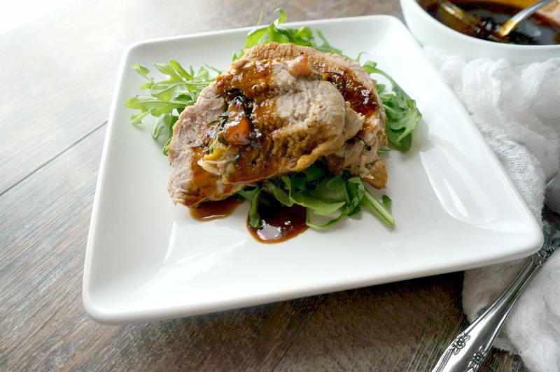 Peach and Prosciutto Pork Roulade | FaveHealthyRecipes.com