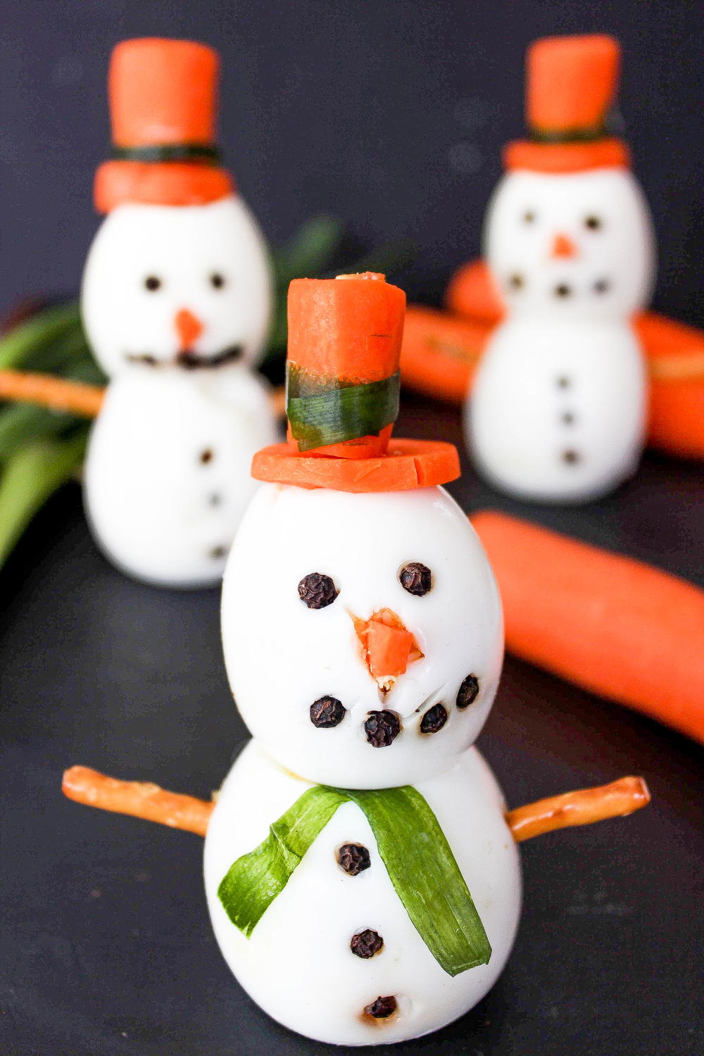 Snowman Eggs | RecipeLion.com