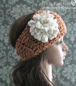 Headband & Loopy Flower Crochet Pattern | AllFreeCrochet.com