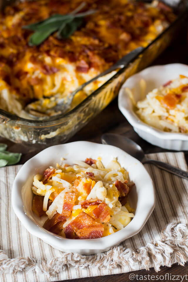 Amish Bacon and Hash Brown Breakfast Bake | AllFreeCasseroleRecipes.com
