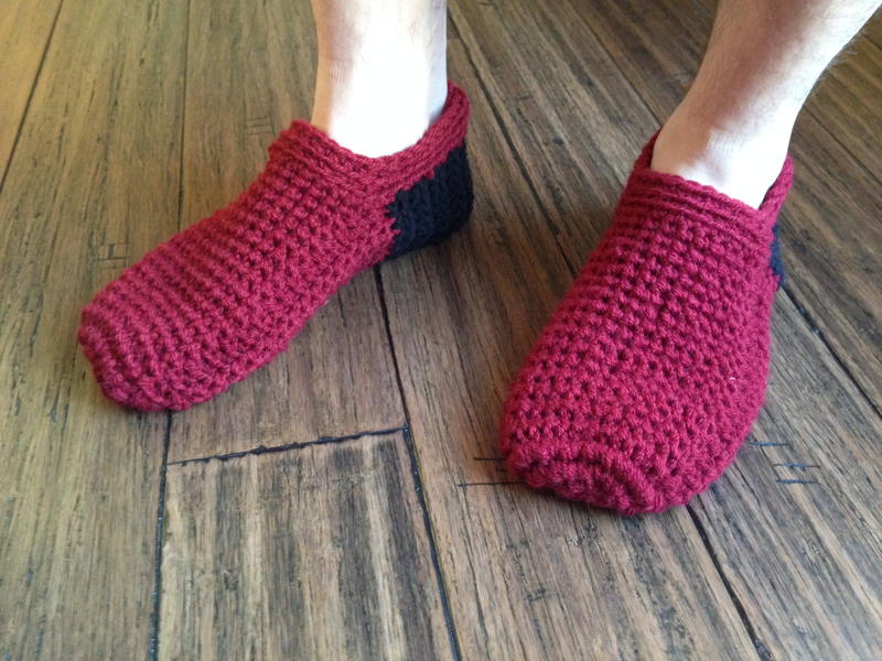 One Hour Crochet Slippers (Free Pattern) | AllFreeCrochet.com