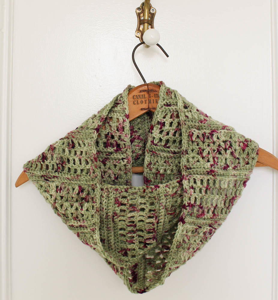 Spring Sampler Infinity Scarf | AllFreeCrochet.com