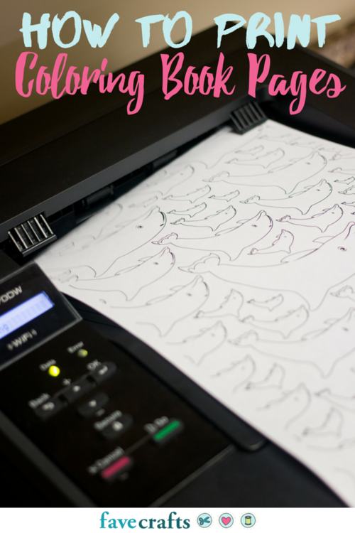 How to Print Coloring Book Pages | FaveCrafts.com