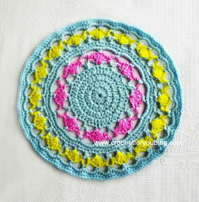 Tulip Mandala Crochet Pattern | FaveCrafts.com