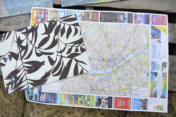 Map Placemat Decoupage Idea | FaveCrafts.com