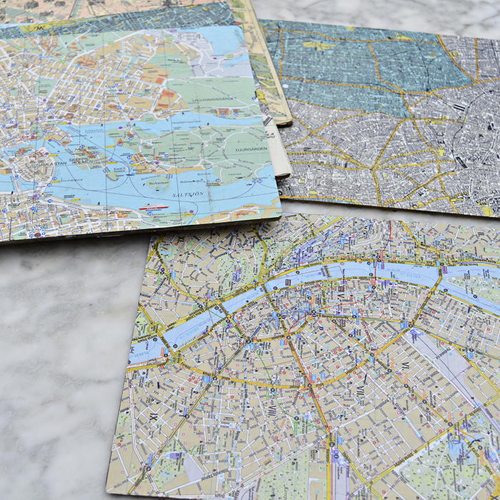 Map Placemat Decoupage Idea | FaveCrafts.com