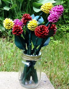 Pine Cone Roses | FaveCrafts.com