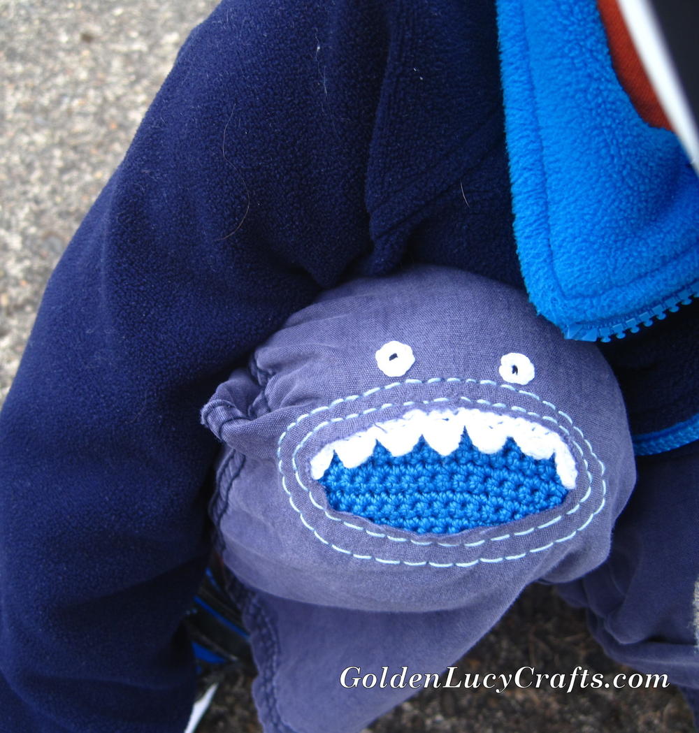 Crochet Monster Knee Patch | AllFreeCrochet.com
