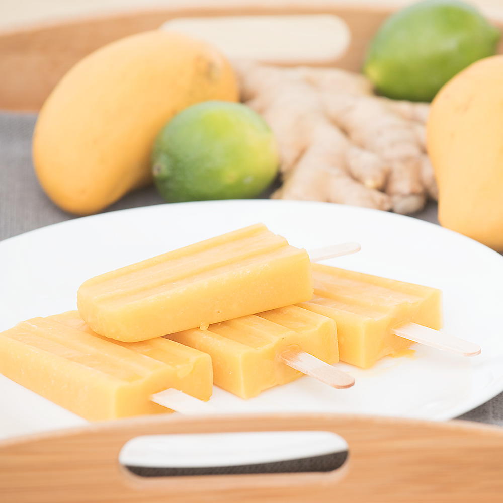 Honey Lime Mango Popsicles | RecipeLion.com