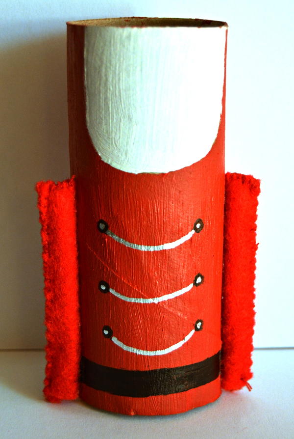 Nutcracker Toilet Paper Roll Craft | AllFreeChristmasCrafts.com