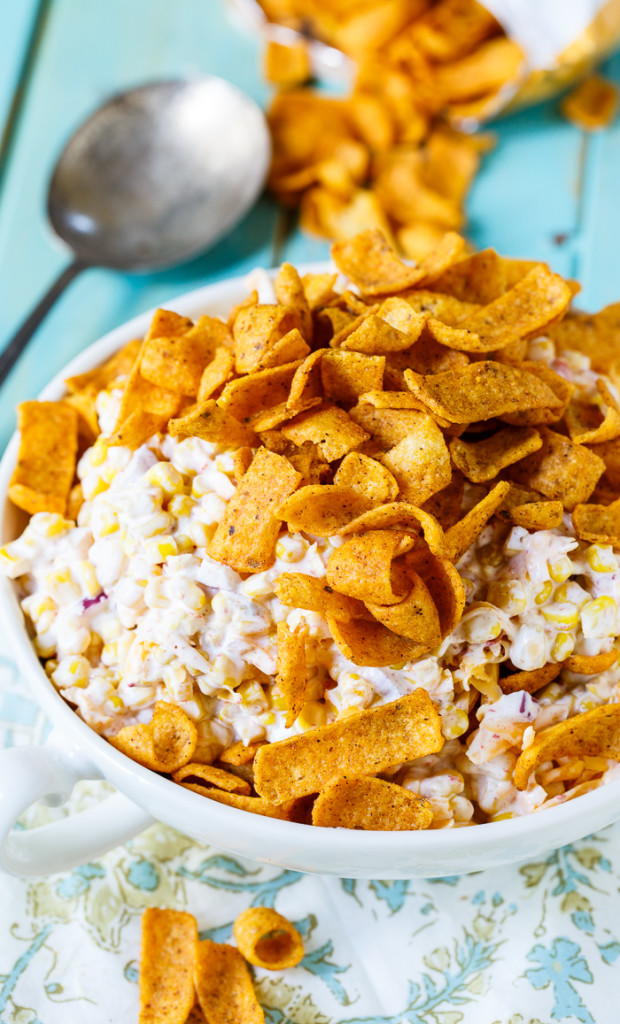 Cheesy Southern Corn Salad Recipe | FaveSouthernRecipes.com