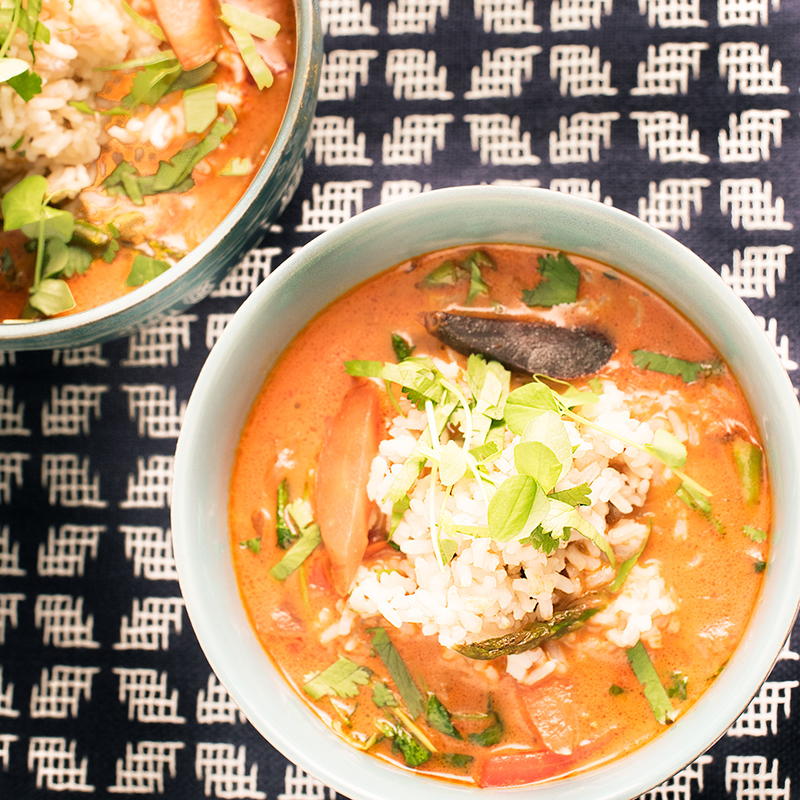 Thai Red Coconut Curry Recipe | RecipeLion.com