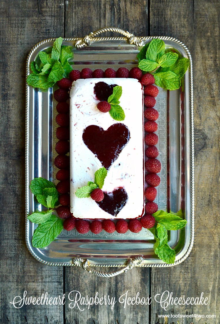 Sweetheart Raspberry Icebox Cheesecake | TheBestDessertRecipes.com
