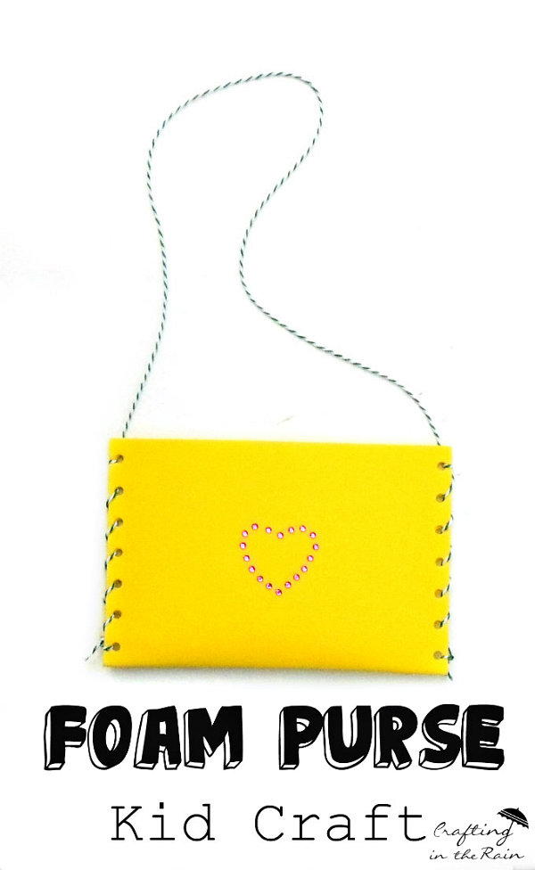 DIY Foam Purse | AllFreeKidsCrafts.com