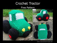 Crochet Vehicles Little Green Tractor | AllFreeCrochet.com