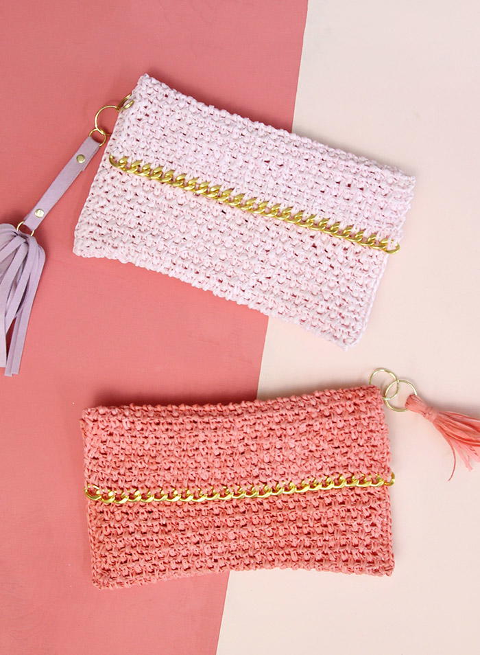 Colorful Crochet Clutch | AllFreeCrochet.com