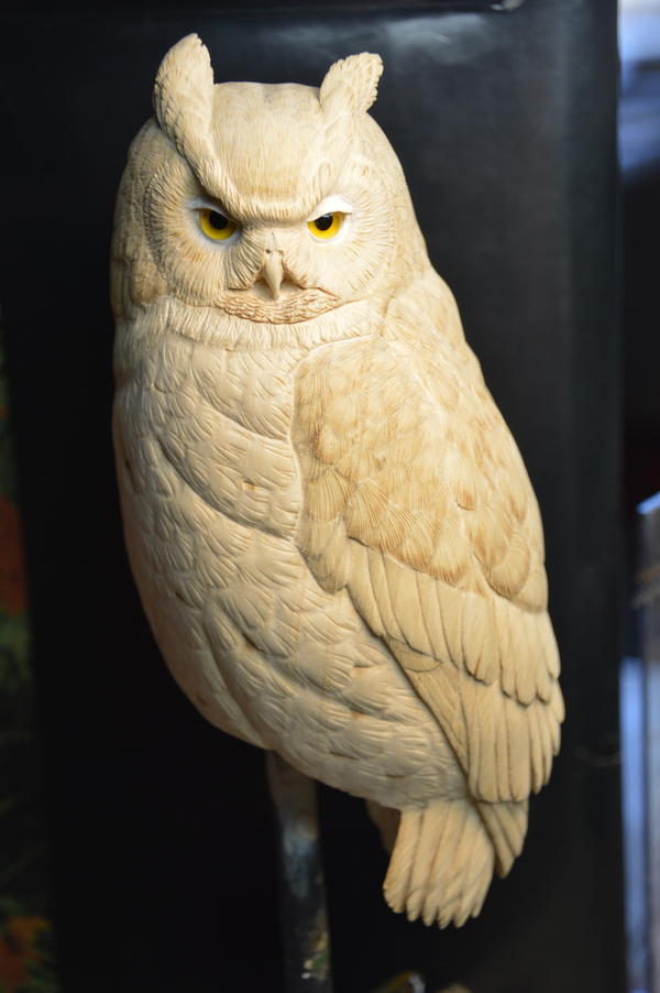 The Great Horned Owl in Miniature - Carving | wildfowl-carving.com