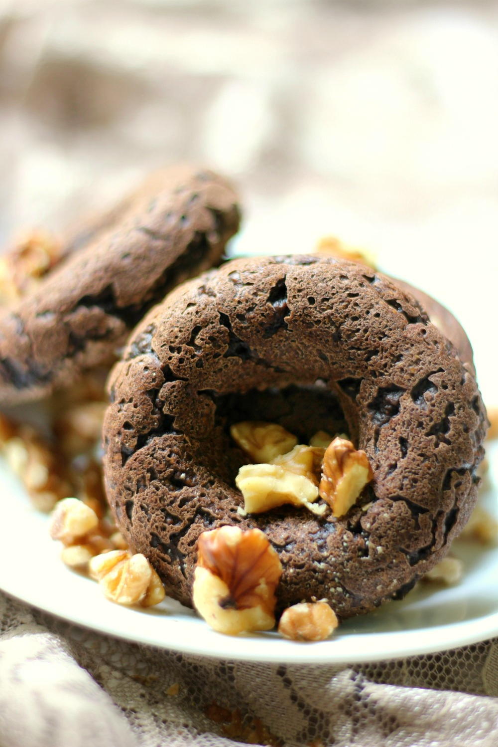Dark Chocolate Walnut Doughnuts | FaveGlutenFreeRecipes.com