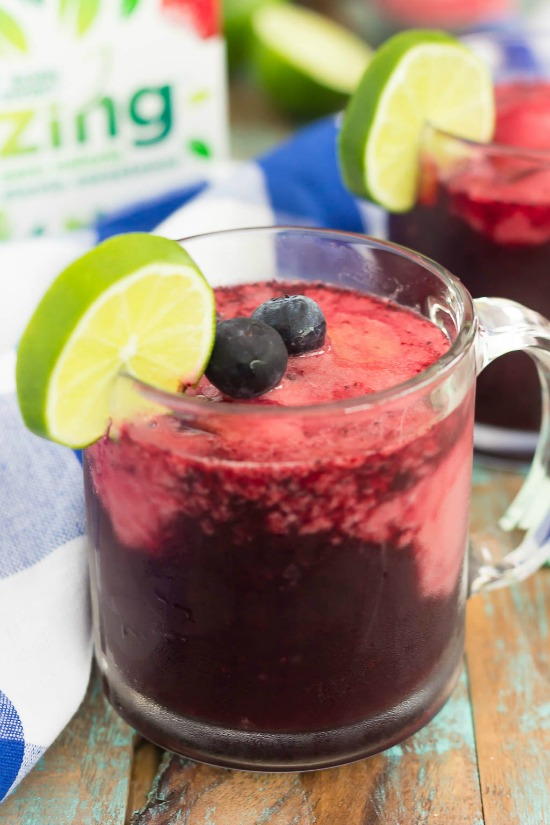 Blueberry Sorbet Punch | FaveSouthernRecipes.com