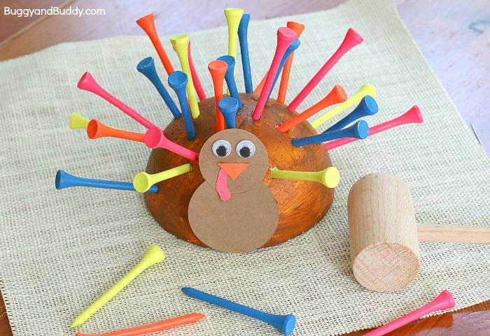 Fine Motor Turkey Activities for Toddlers | AllFreeKidsCrafts.com