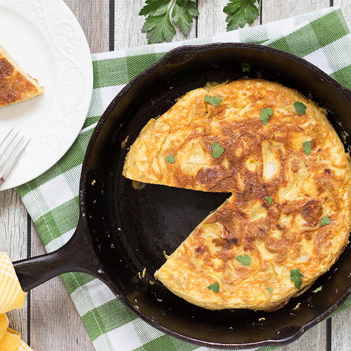 Spanish Potato Omelette (Tortilla) | RecipeLion.com