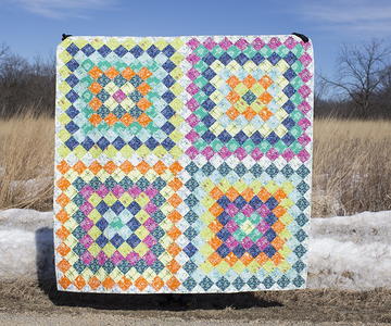 Retro Plaid Quilt Pattern | FaveQuilts.com