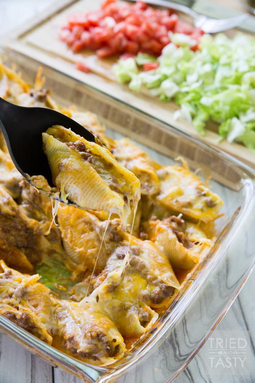Taco Stuffed Shells | RecipeLion.com