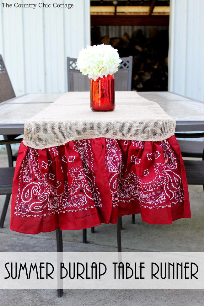 Backyard Bash Table Runner | FaveCrafts.com