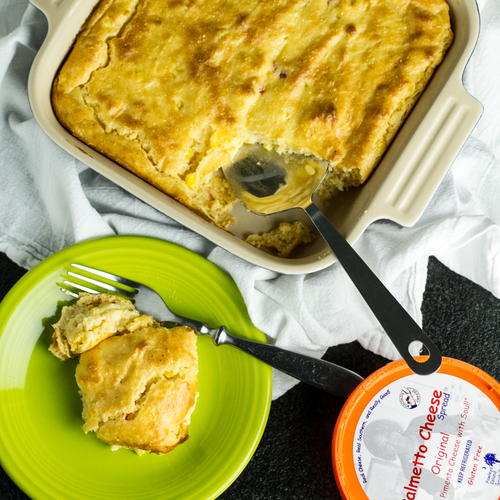 Pimento Cheese Spoon Bread | AllFreeCasseroleRecipes.com