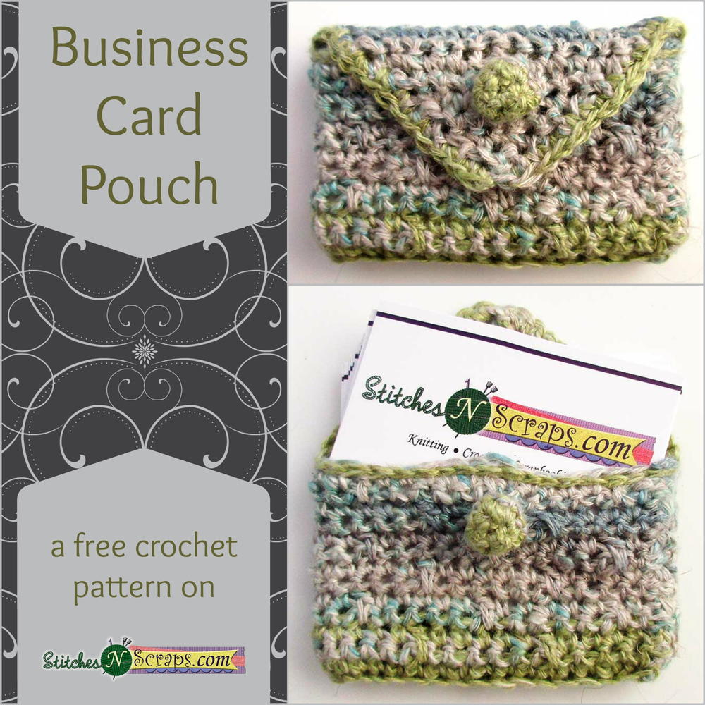 Business Card Pouch | AllFreeCrochet.com