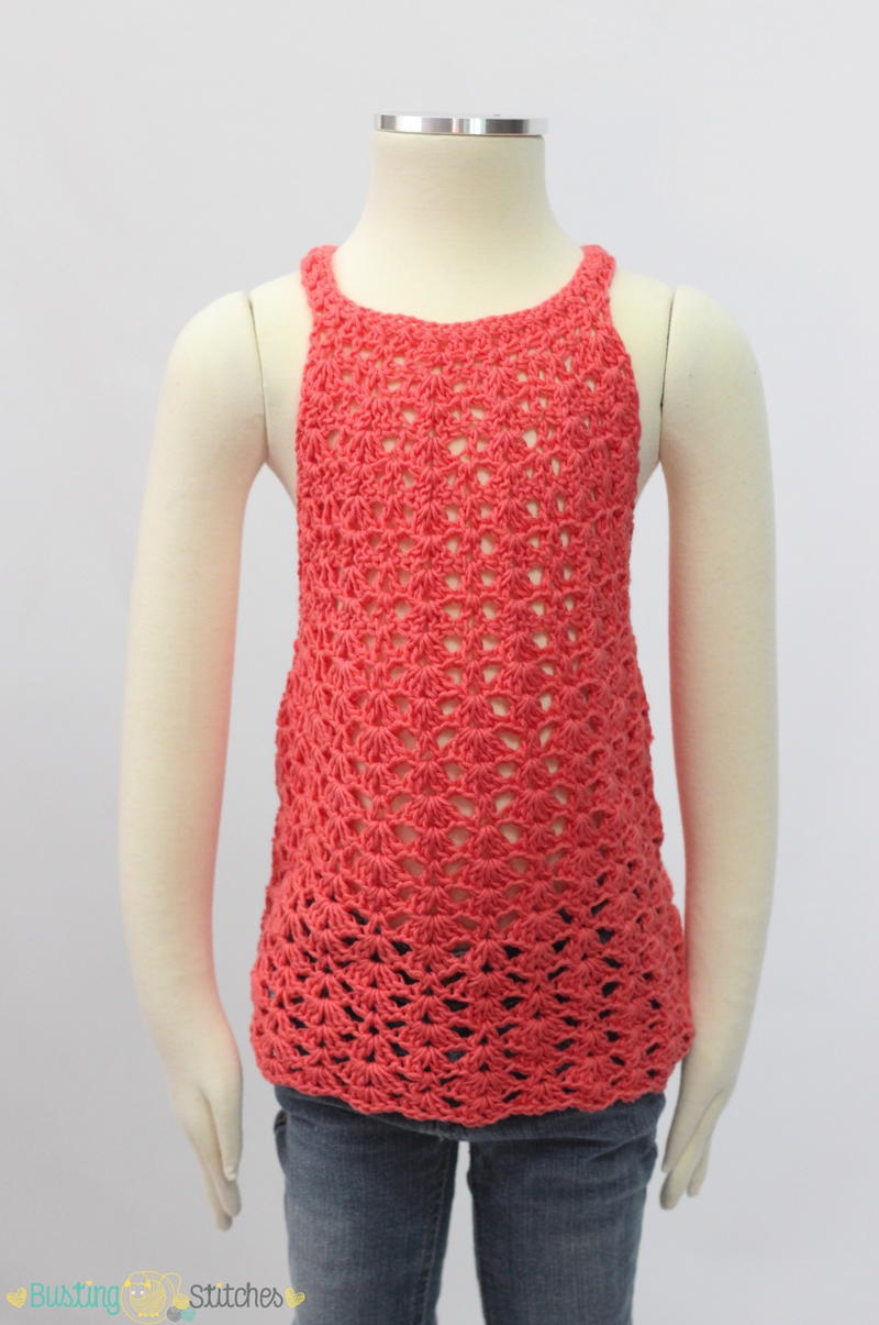 Peach Lace Crochet Tank Pattern | FaveCrafts.com
