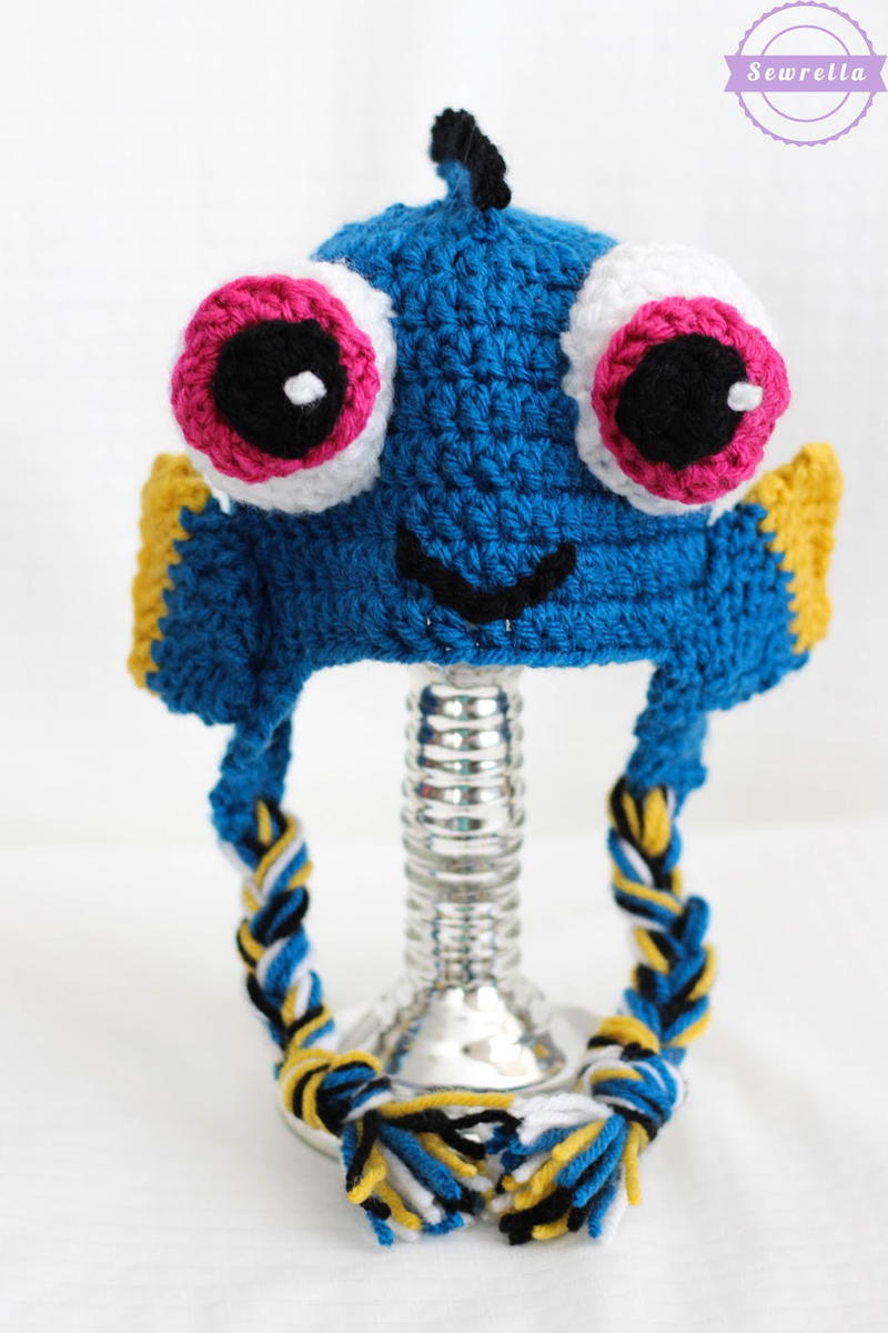 Baby Dory Crochet Hat | AllFreeCrochet.com