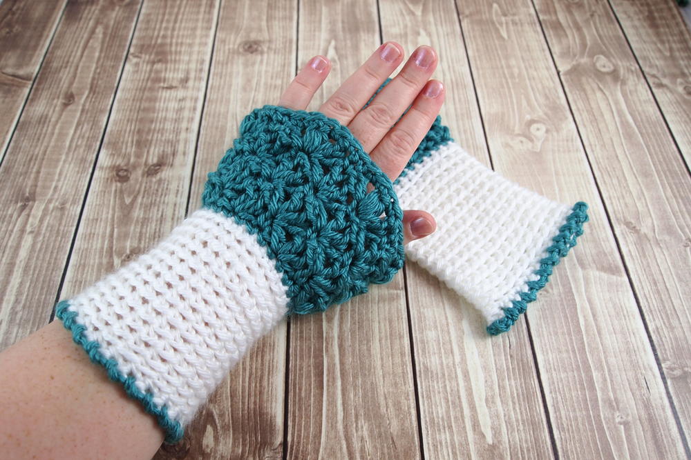 Celestial Crochet Wrist Warmers | AllFreeCrochet.com