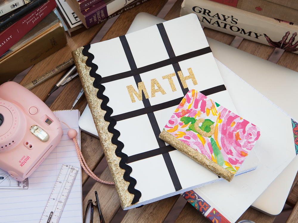 DIY Notebooks For Back To School FaveCrafts DIY Notebooks For Back To School FaveCrafts