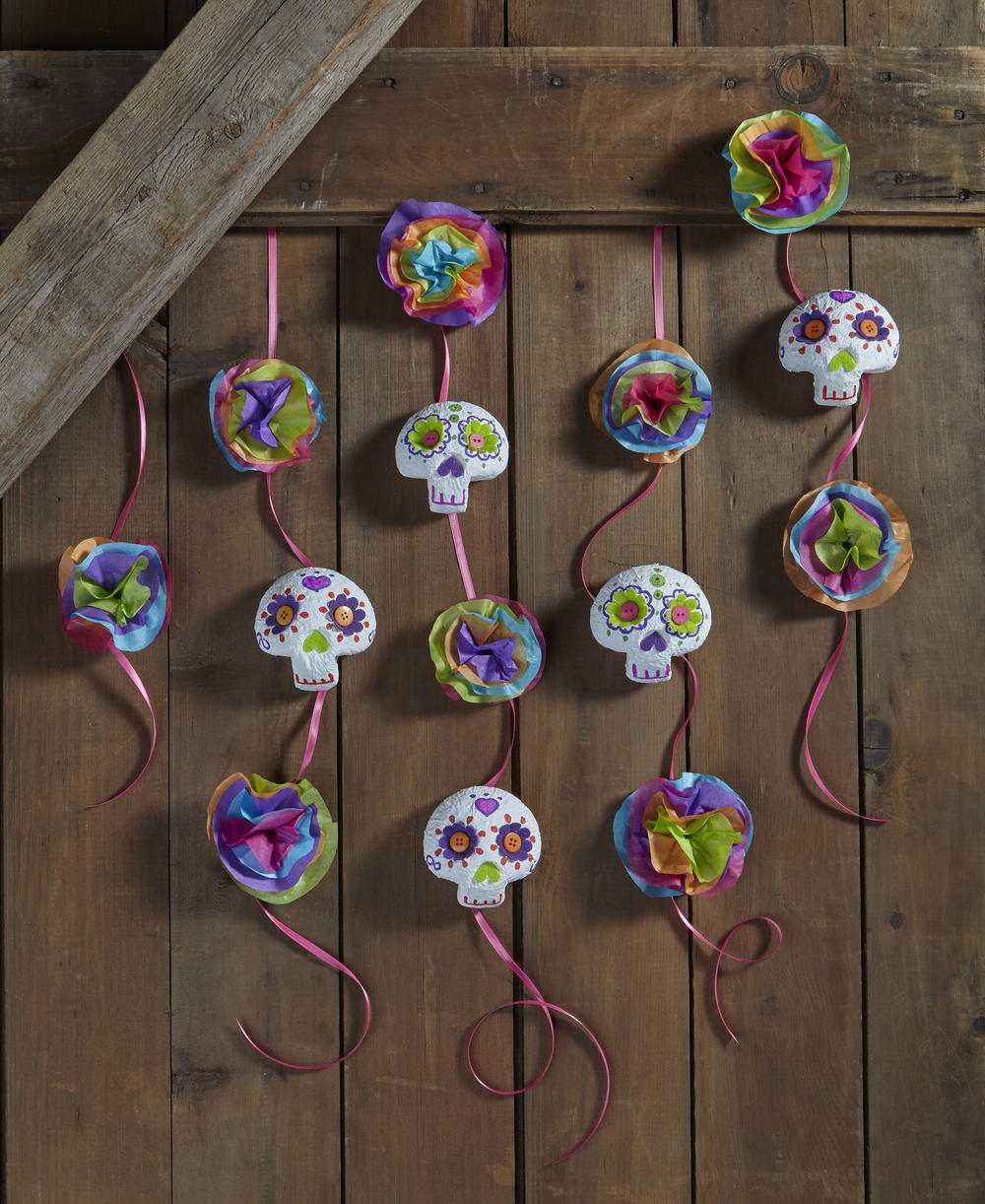 Day of the Dead Garland | AllFreeHolidayCrafts.com