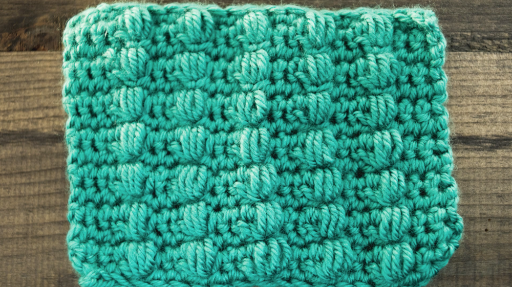 How to Crochet a Puff Stitch Left-Handed Tutorial | AllFreeCrochet.com
