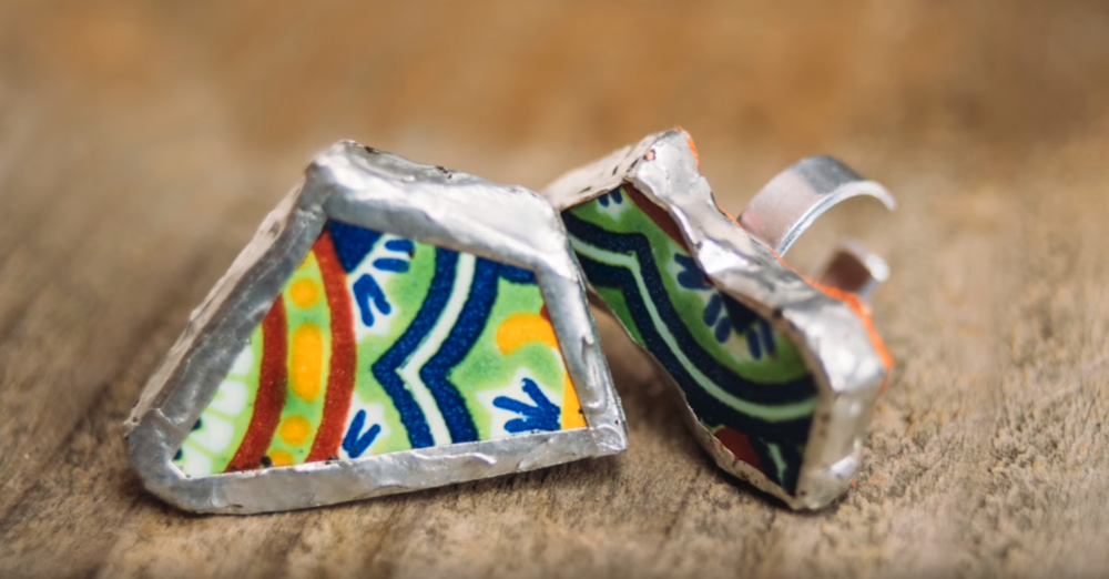 Recycled Tile DIY Ring | AllFreeJewelryMaking.com
