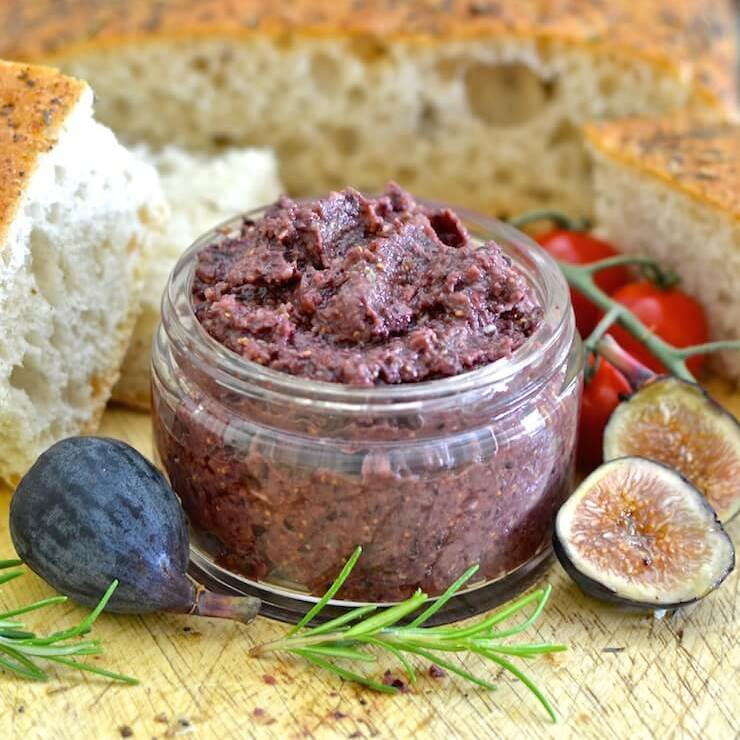 Fig and Black Olive Tapenade with Rosemary | FaveHealthyRecipes.com